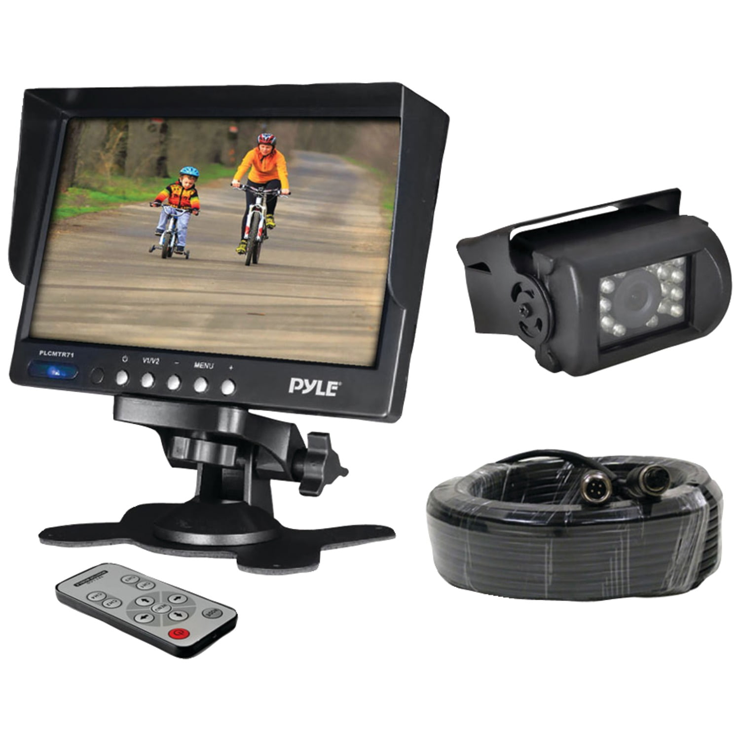 Pyle PLCMTR71 Commercial-Grade Backup Camera System with 7″ Monitor and ...