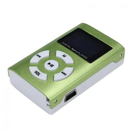 Green Mini Mp3 Player Portable Clip Mp3 Music Player Support 32gb Micro ...