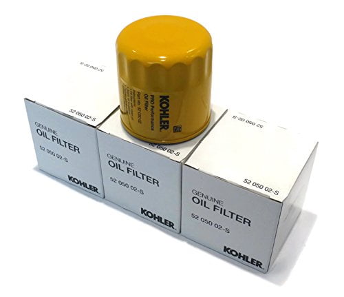 3 New OEM KOHLER OIL FILTERS 52 050 02-S 5205002-S Small Gas Engine ...
