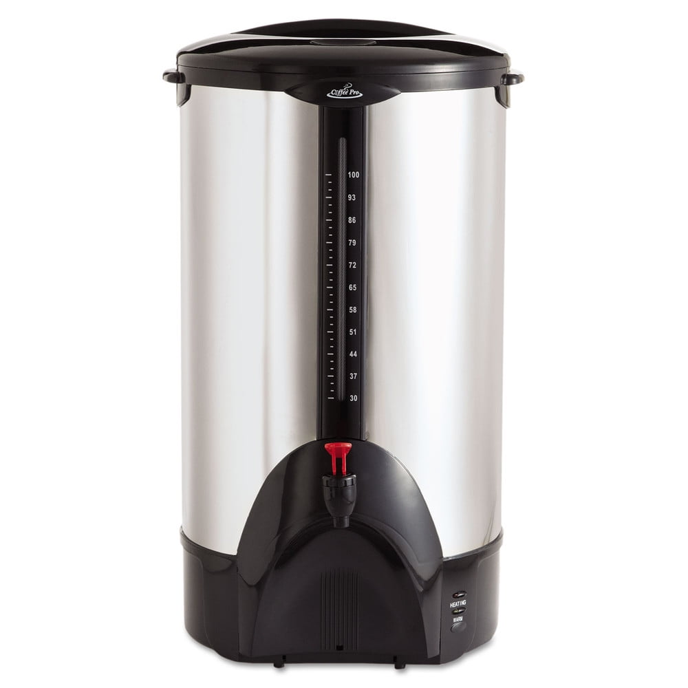 Coffee Pro CP100 100-Cup Percolating Urn, Stainless Steel - Walmart.com
