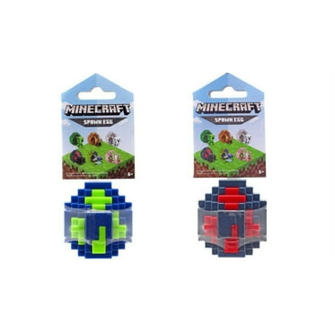 Bundle of 2 - Minecraft Spawn Egg Mini Figure |Brown Rabbit + Blue ...
