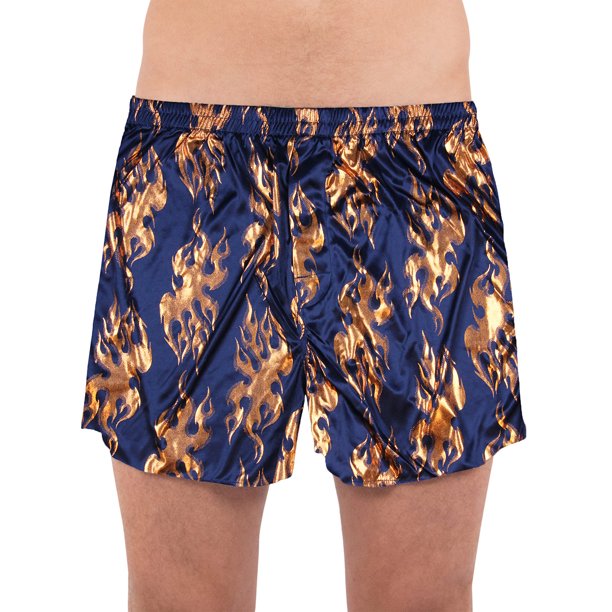 Intimo Men's Copper Foil Flame Allover Fun Print Boxer Underwear ...