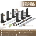 Shelf Brackets 4 inch, Yeabett 6 Pack Floating Shelf Bracket Heavy Duty ...