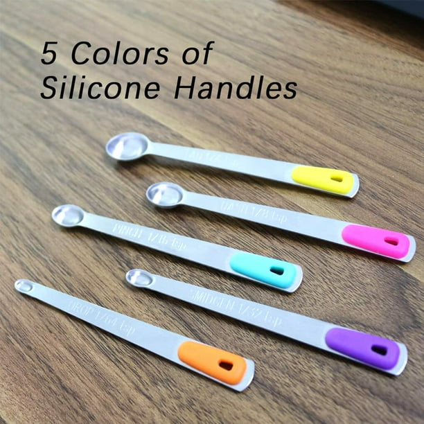 freestylehome 5 Stainless Steel Baking Powder Measuring Spoons Pepper ...