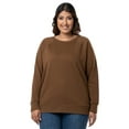 Terra & Sky Women's Plus Size Cotton Blend Fleece Sweatshirts and ...