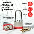 Lion Locks 5RLS Keyed-Alike Padlock, 1-9/16-inch Wide 2-inch Shackle ...