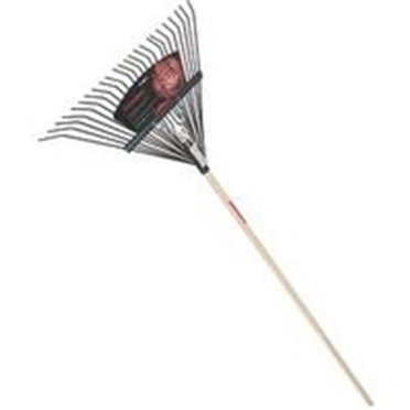 AMES Collector Series 2915806 Leaf Rake, Poly Tine, 26-Tine, Steel ...