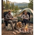 Oversized Fully Padded Camping Chair, Heavy Duty Quad Fold Chair Arm ...