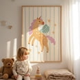 Affixzi Unicorn Stars Print, Colorful Playroom Poster, Wall Decor ...