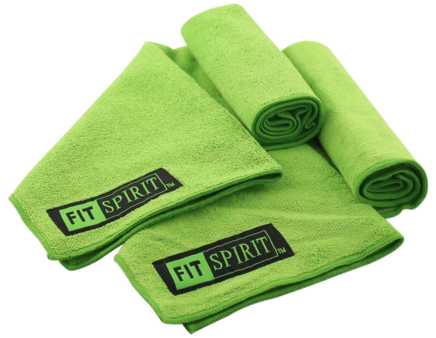 Fit Spirit Set of 2 Super Absorbent Microfiber Non Slip Skidless Sport ...