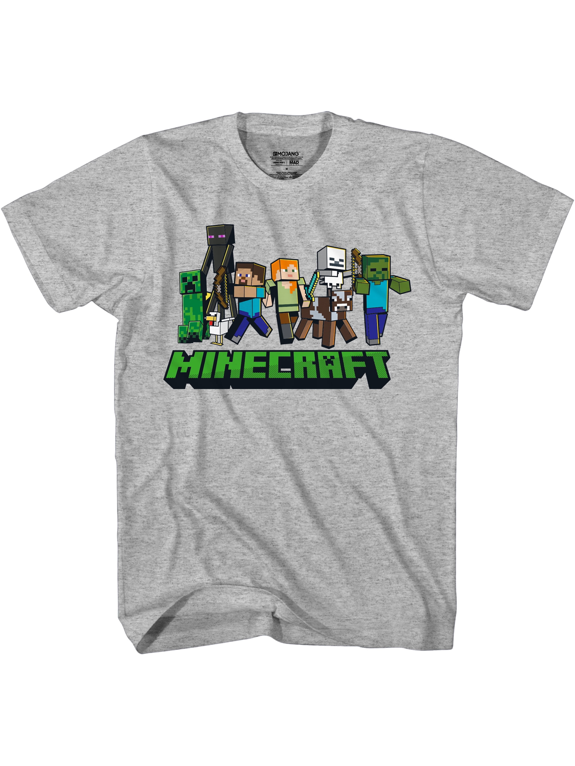 Minecraft Boys' Lineup Crew Tee - Walmart.com