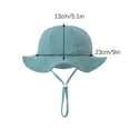 Lovskoo SPF UV Protection Infant Toddler Bucket Hat Wide Brim Baby ...
