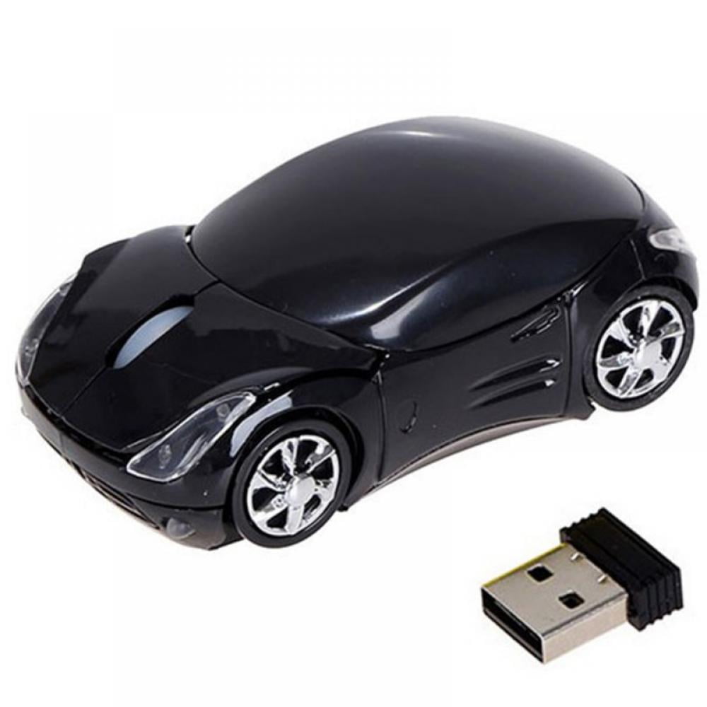 Race Car Mouse, Wireless Sports Car Shaped Mouse 2.4GHz Desktop Laptop ...