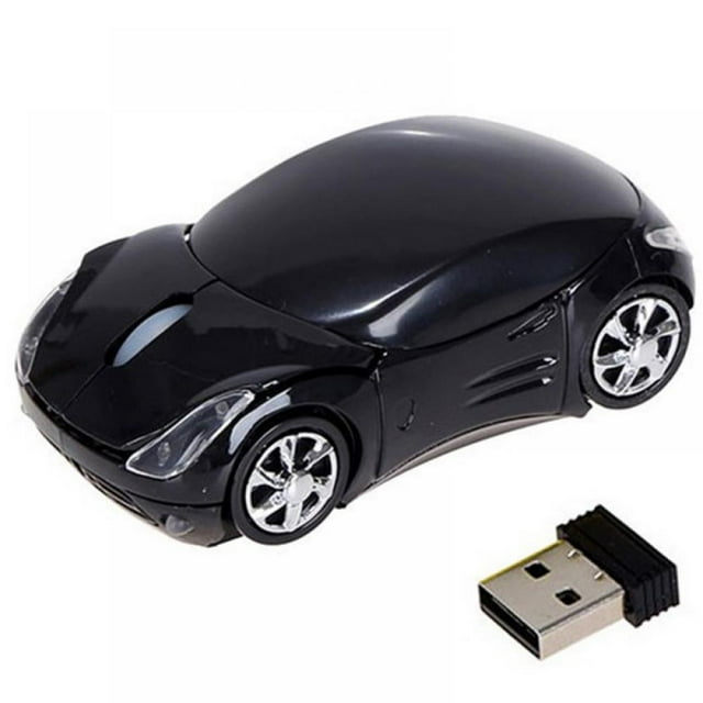 Race Car Mouse, Wireless Sports Car Shaped Mouse 2.4GHz Desktop Laptop ...