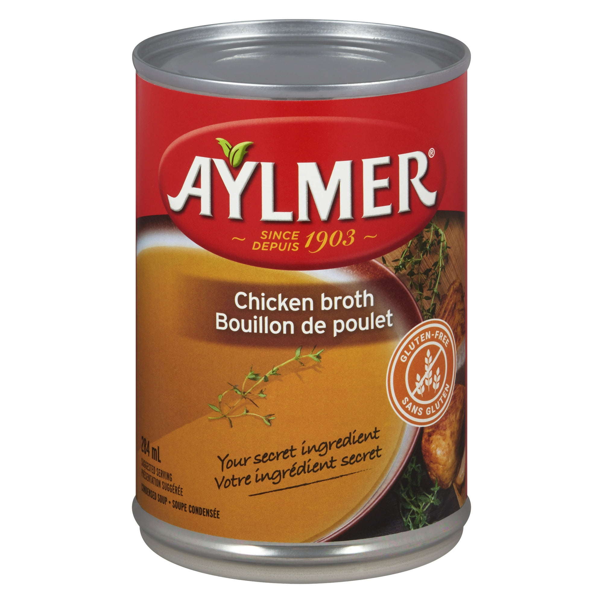 Click here for Aylmer Chicken Broth 284 Ml prices