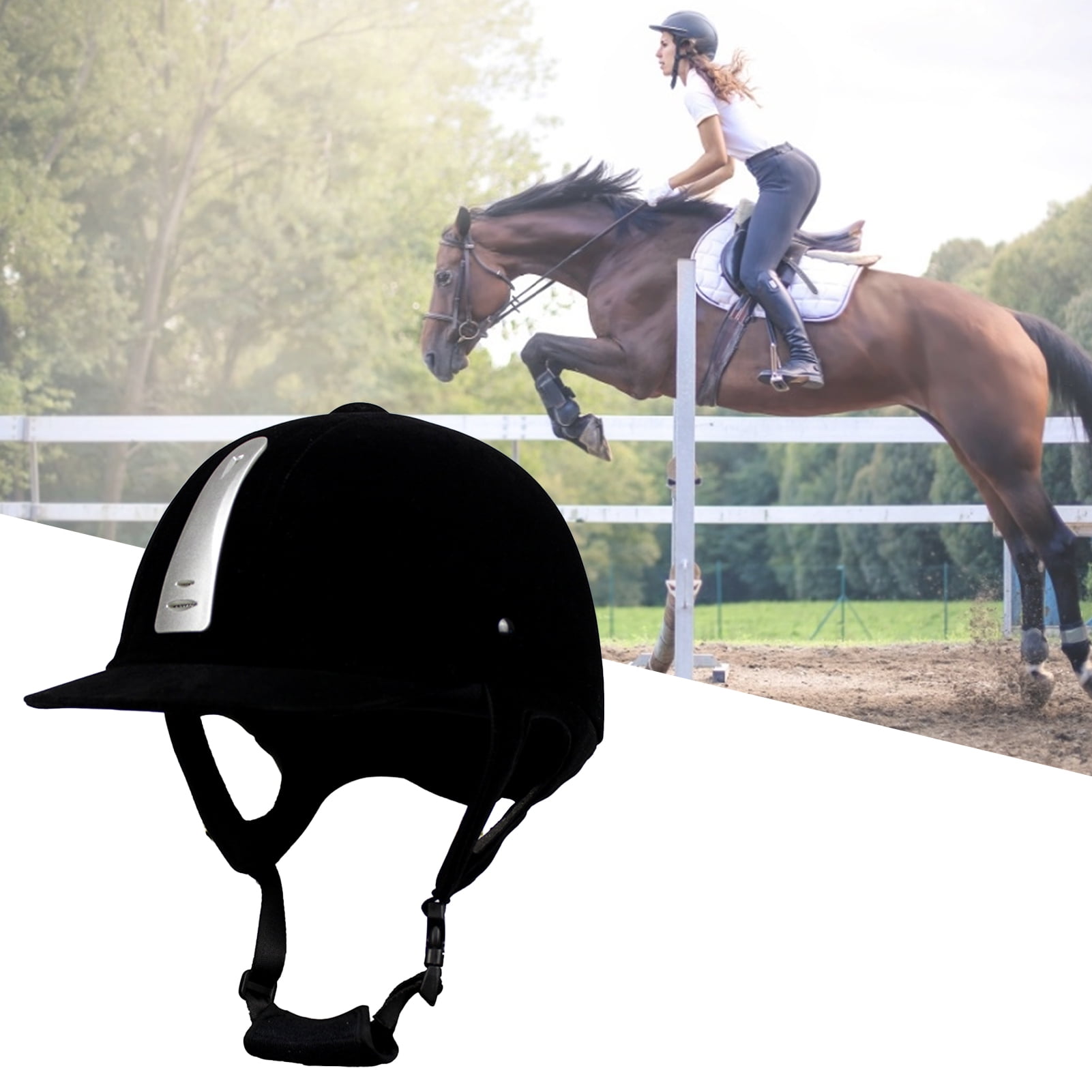 SunSunrise Unisex Breathable Equestrian Helmet Adjustable Horse Riding ...