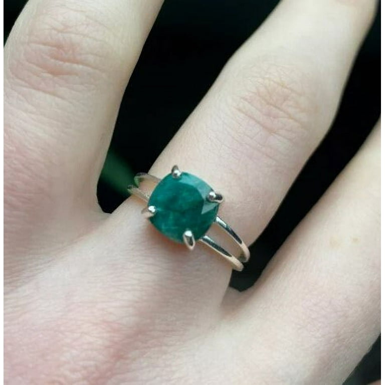 Raw Emerald Ring