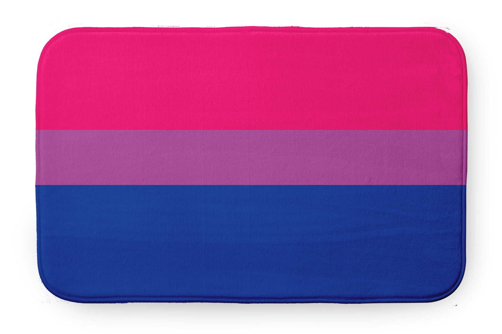 Simply Daisy Bisexual Flag Plush Microfiber Foam BathMat - Walmart.com