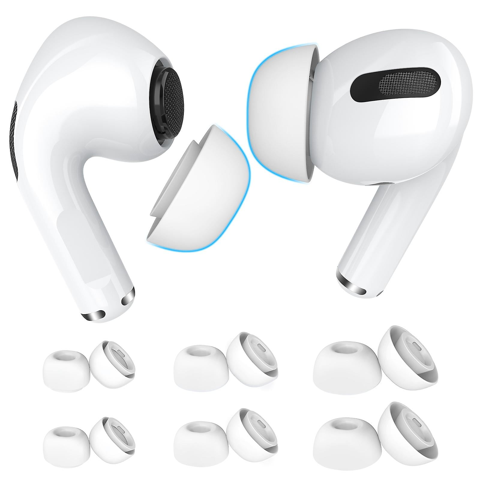 Click here for 6 Pairs Earphone Ear Caps Compatible Apple Airpods... prices