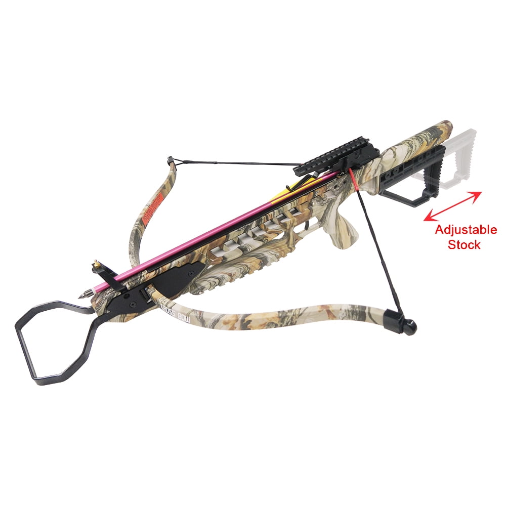 175 lb Black / Vista Camouflage Hunting Crossbow Archery Bow +8 Arrows ...