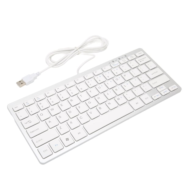 Teclado con cable USB, Mini teclado Mini Ultra Mini Teclado Teclas ...