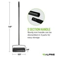 Alpine Manual Carpet Sweeper, Triple Brush, Multi-Surface - Walmart.com