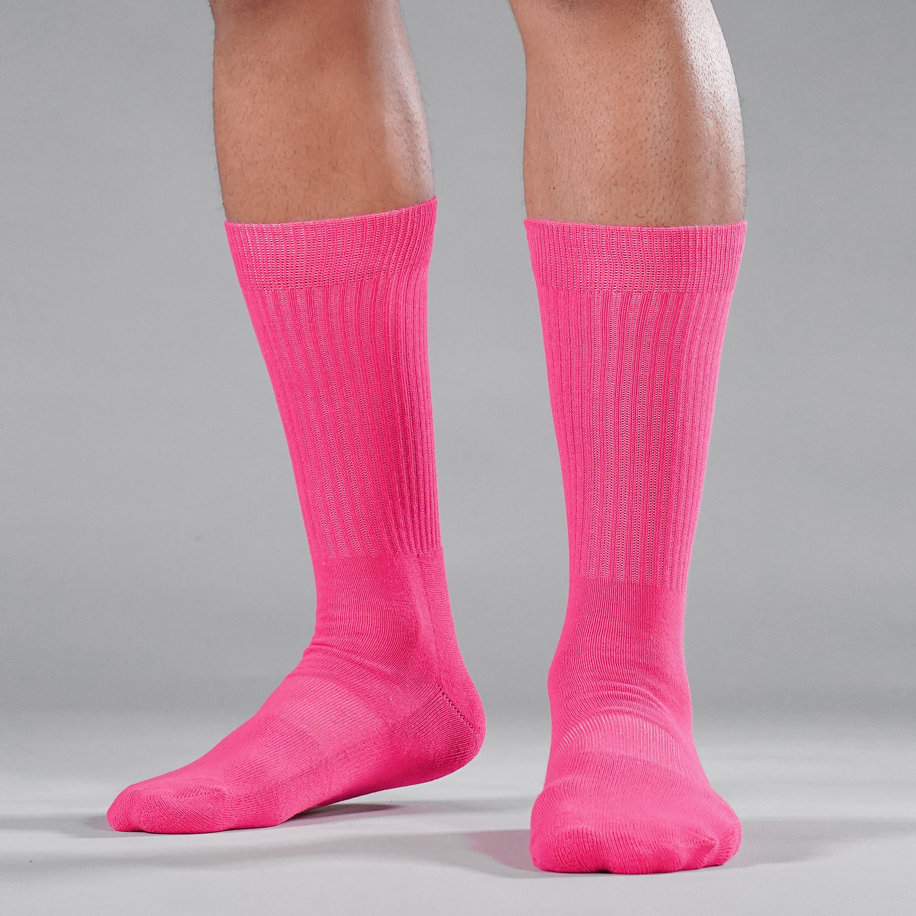 Hue Pink Crew Socks - Walmart.com