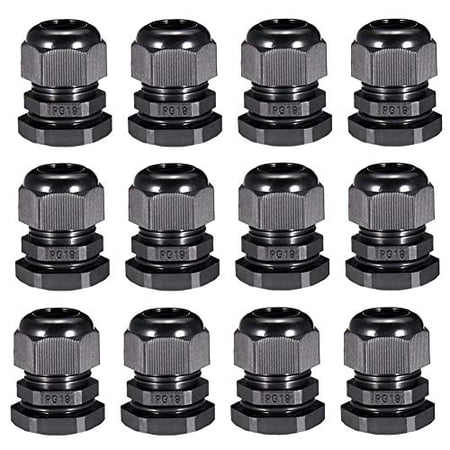 YXQ 12pcs PG19 Cable Gland Joints w Gasket Adjustable for 12-15mm Lock ...