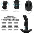 Wireless Prostate Massager 10 Vibration Rotating Kinds With Remote
