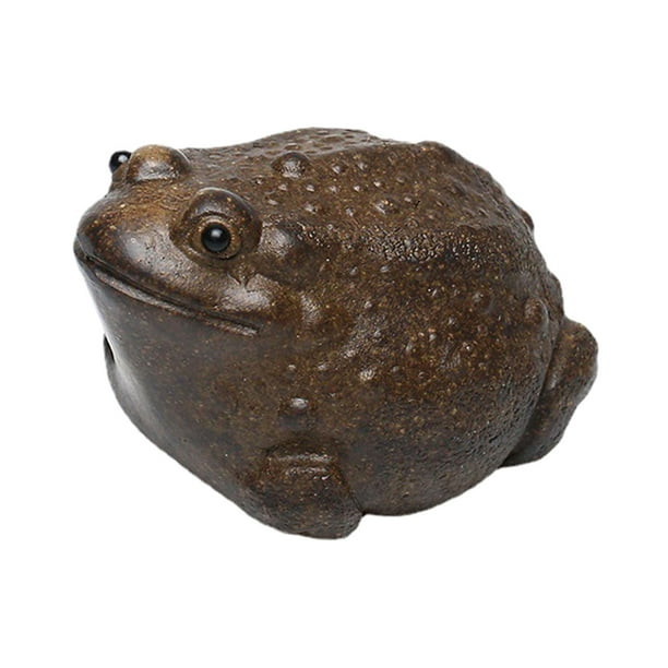 Pottery Clay Mini Toad Sculpture Tea Pet Miniature DIY Terrarium Crafts ...