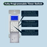 TOPGREENER Digital Astronomic Timer Switch, 7-Day Programmable Sunrise ...