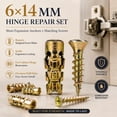 6x14mm Short Expansion Screw Set, Metal Wood Anchors with Screws Kit to ...