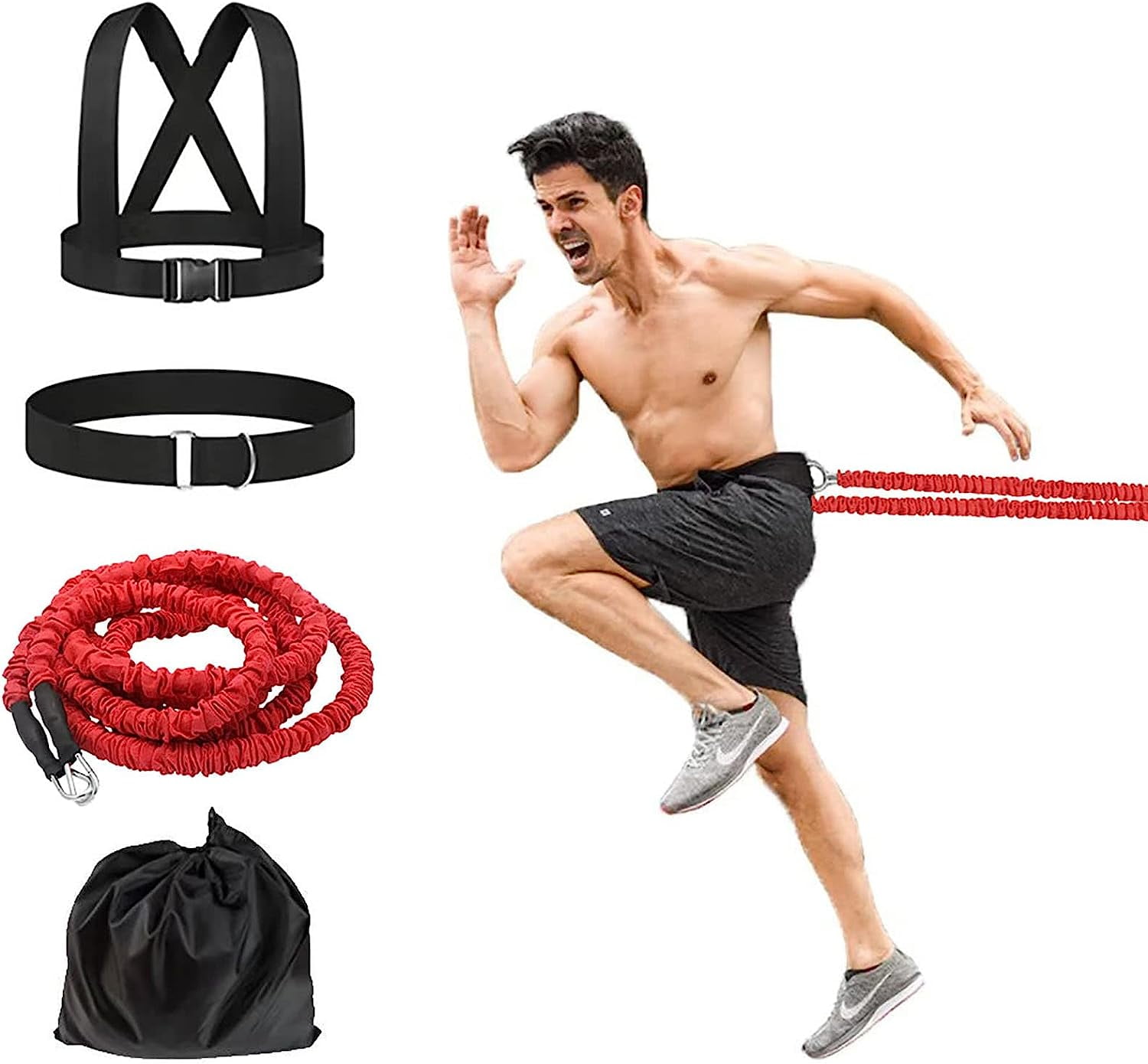 OYINDIZ Resistance Explosive Training Rope Force Acceleration Speed ...
