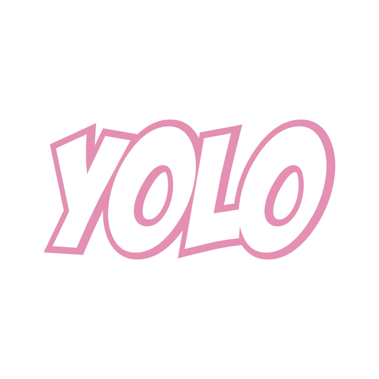 Yolo Sticker Decal Die Cut - Self Adhesive Vinyl - Weatherproof - Made ...