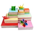 CCOCC 100Pcs Square Origami Paper Double Sided Coloured DIY Folded ...