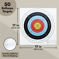 "Okuna Outpost Large 17""x17"" Bullseye Paper Shooting Targets 50-Pack ...