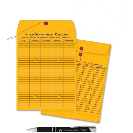 10 Pack Inter Office Inter-Departmental Envelopes with Free Custom ...