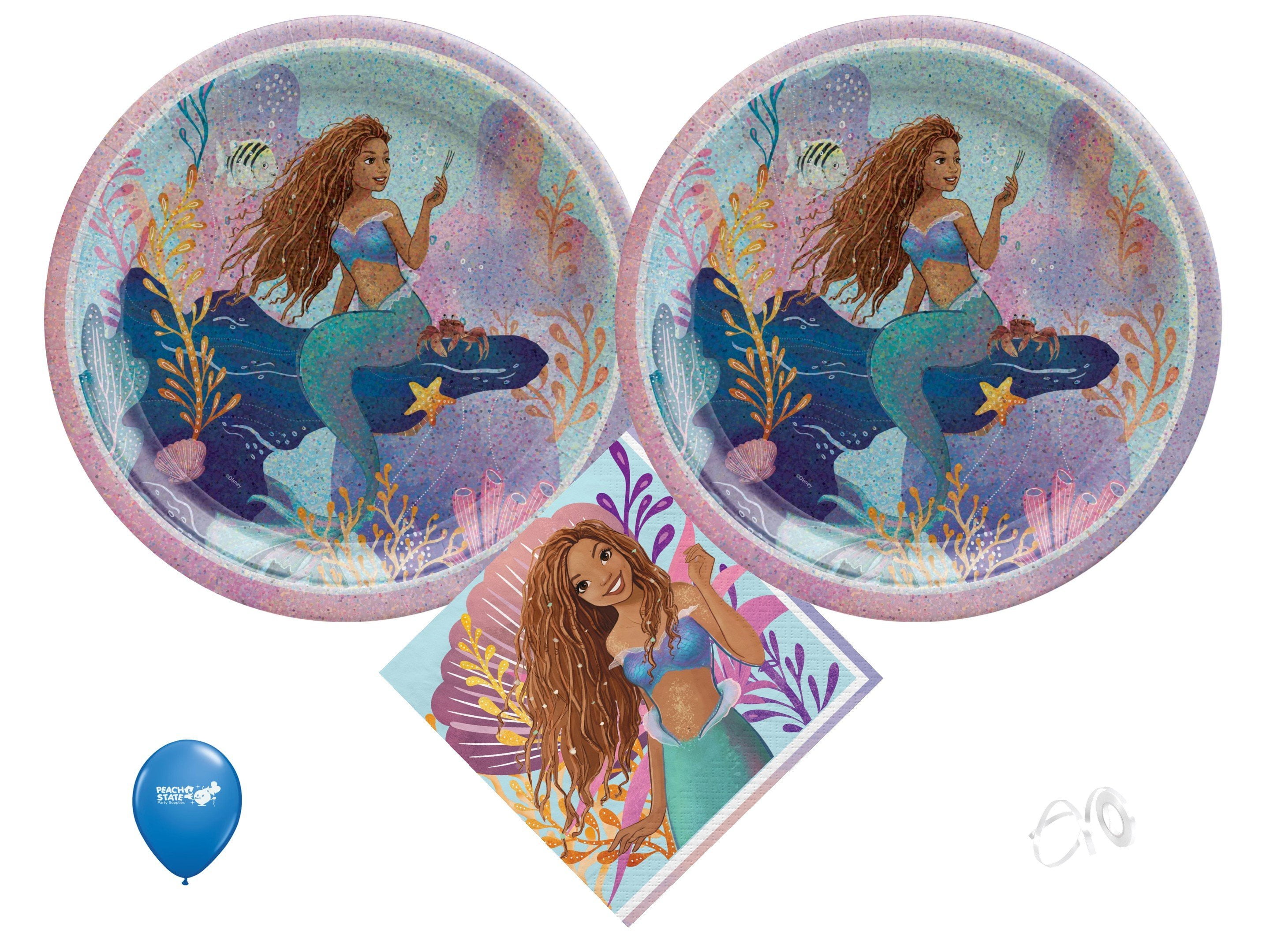 The Little Mermaid Ariel Birthday Party Supplies Bundle Little Mermaid ...