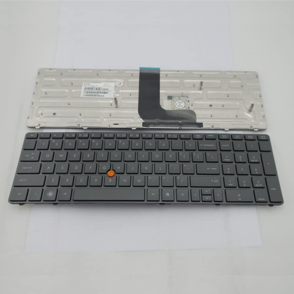 New Laptop with frame non-backlit keyboard For HP EliteBook 8560w 8570w ...