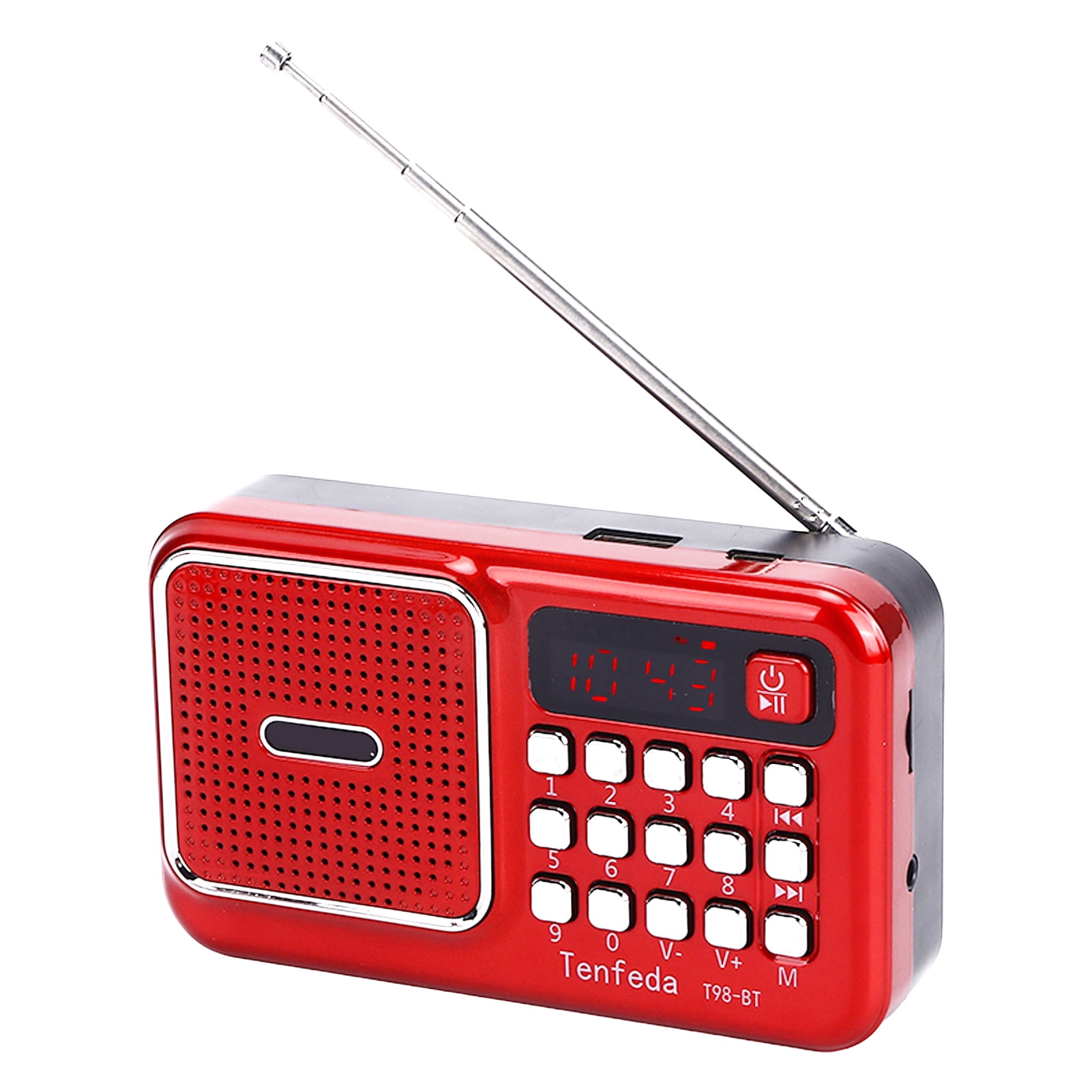 Radio portátil ANGGREK Radio AM con reproductor de MP3 mini radio de ...