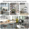 Costway 3-Tier Utility Cart with Movable Metal Wheels and Handle, Heavy ...