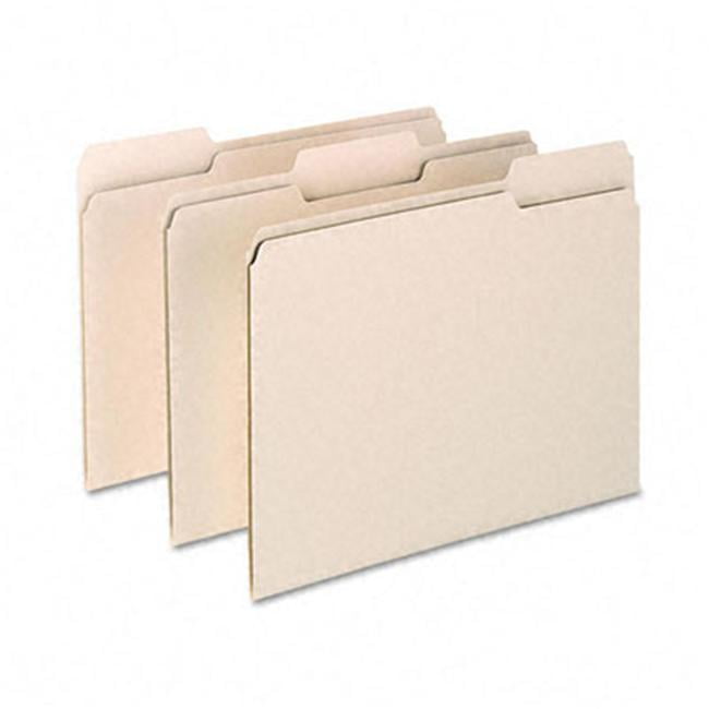 Archival Pressboard File Folders- 1/3 Cut- Top Tab- Letter- Manila- 100 ...