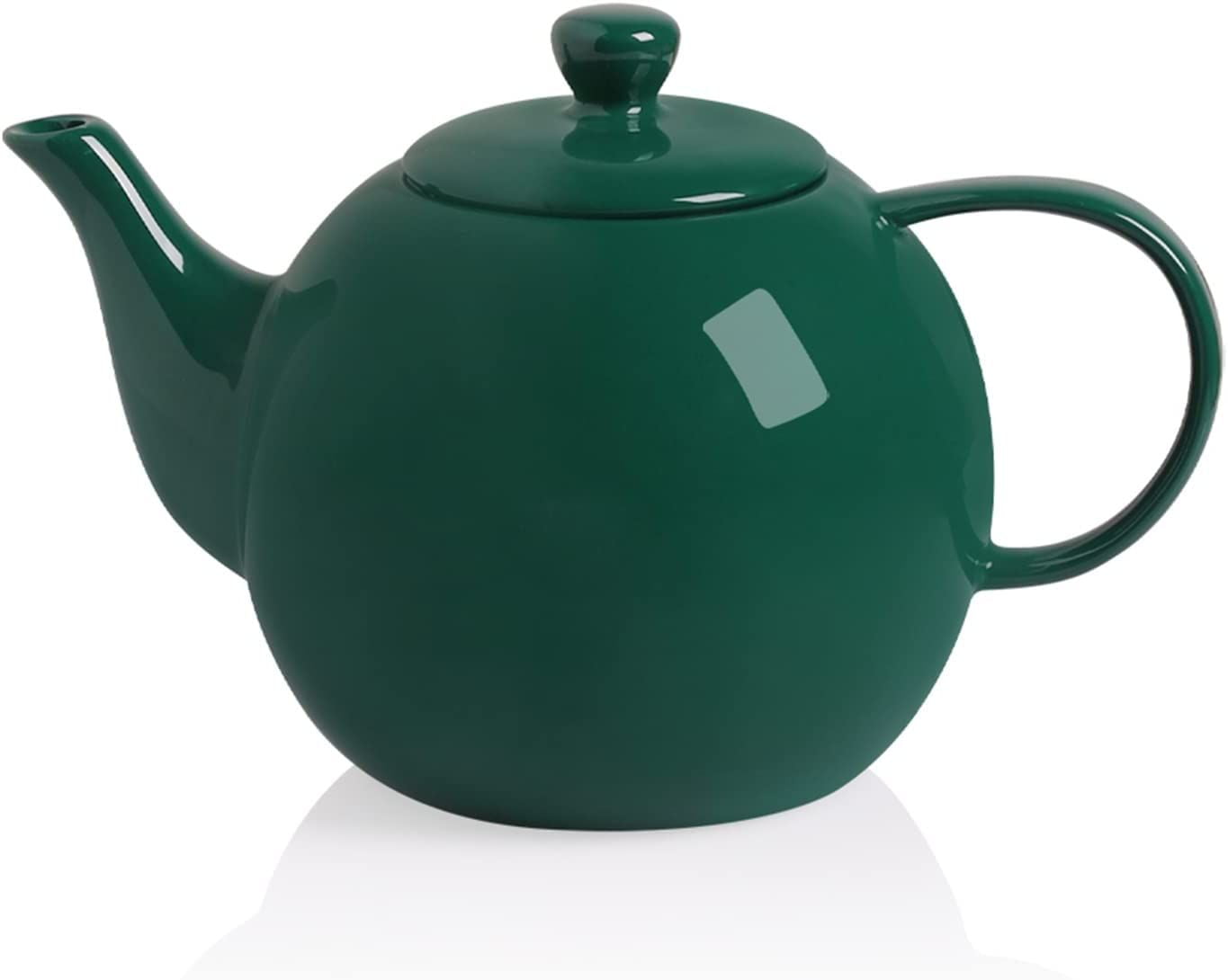 SWEEJAR Porcelain Teapot with Infuser and Lid,Teaware with Filter 40 oz ...
