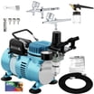Master Airbrush Cool Runner II Dual Fan Air Compressor Pro Kit with 3 ...