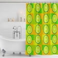 Cartoon Spring Summer Yellow Lemon Shower Curtain Set, Waterproof ...