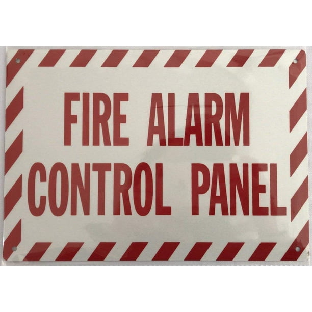 FIRE ALARM CONTROL PANEL SIGN-Reflective !!! ( ALUMINUM 7X10) - Walmart.com