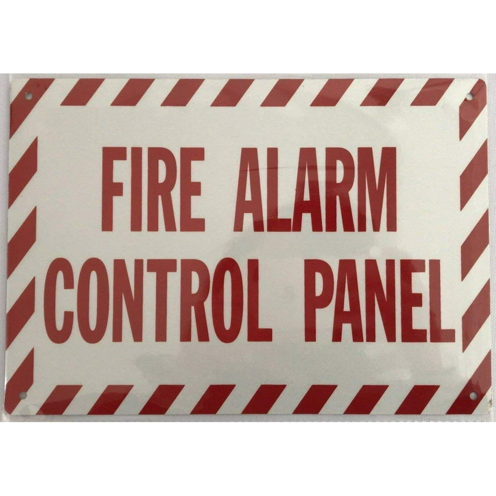 FIRE ALARM CONTROL PANEL SIGN-Reflective !!! ( ALUMINUM 7X10) - Walmart ...