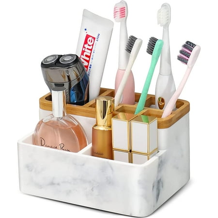 Toothbrush Holder, Bathroom Organizer Countertop, Bathroom Counter ...