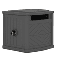 Suncast 150ft. Garden Hose Hideaway Reel, Outdoor Storage Box, Gray ...