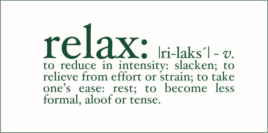 Relax Definition Vinyl Decal - Small - Hunter Green - Walmart.com